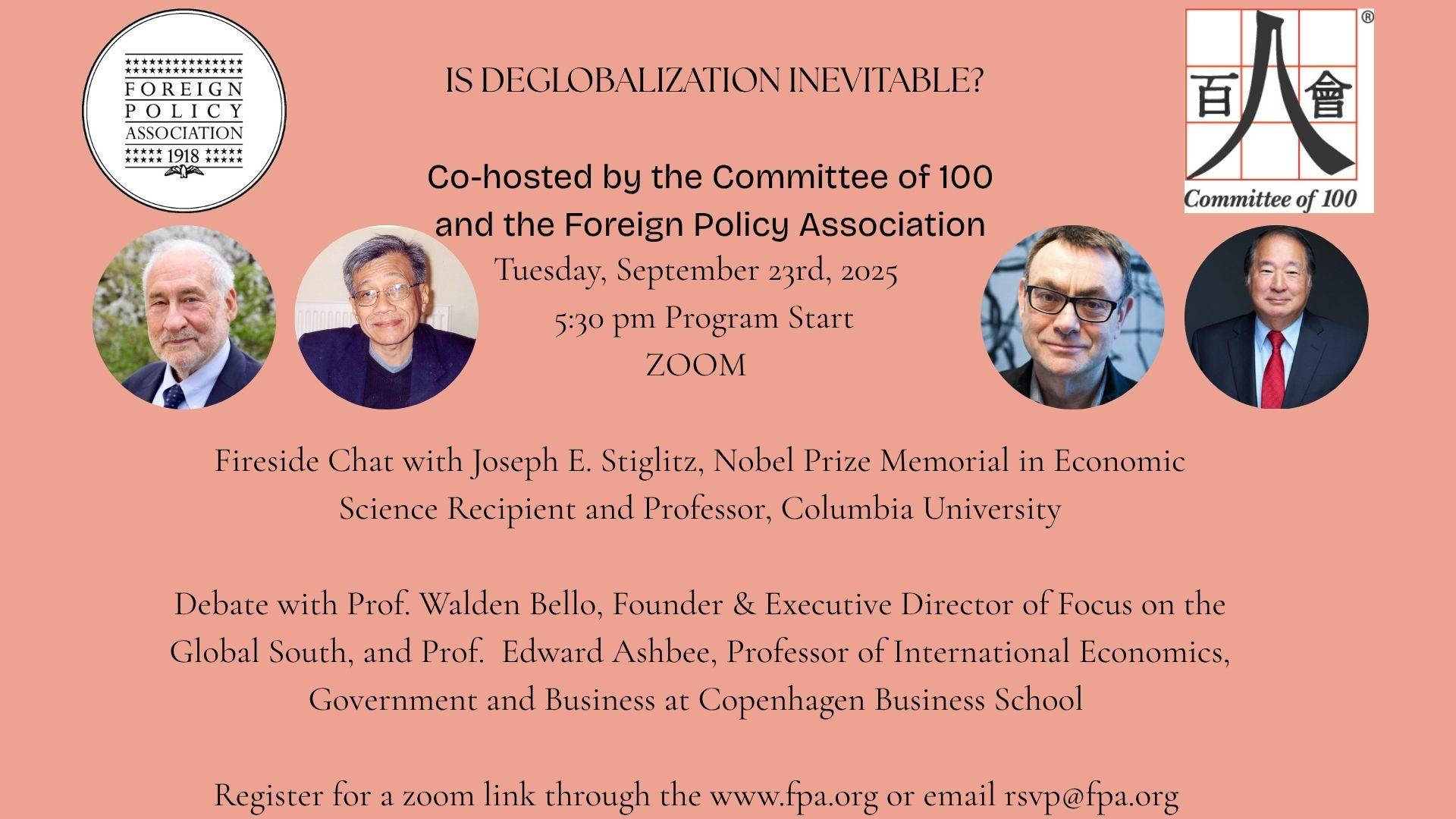 Is Deglobalization Inevitable?- Virtual Only - Foreign Policy Association